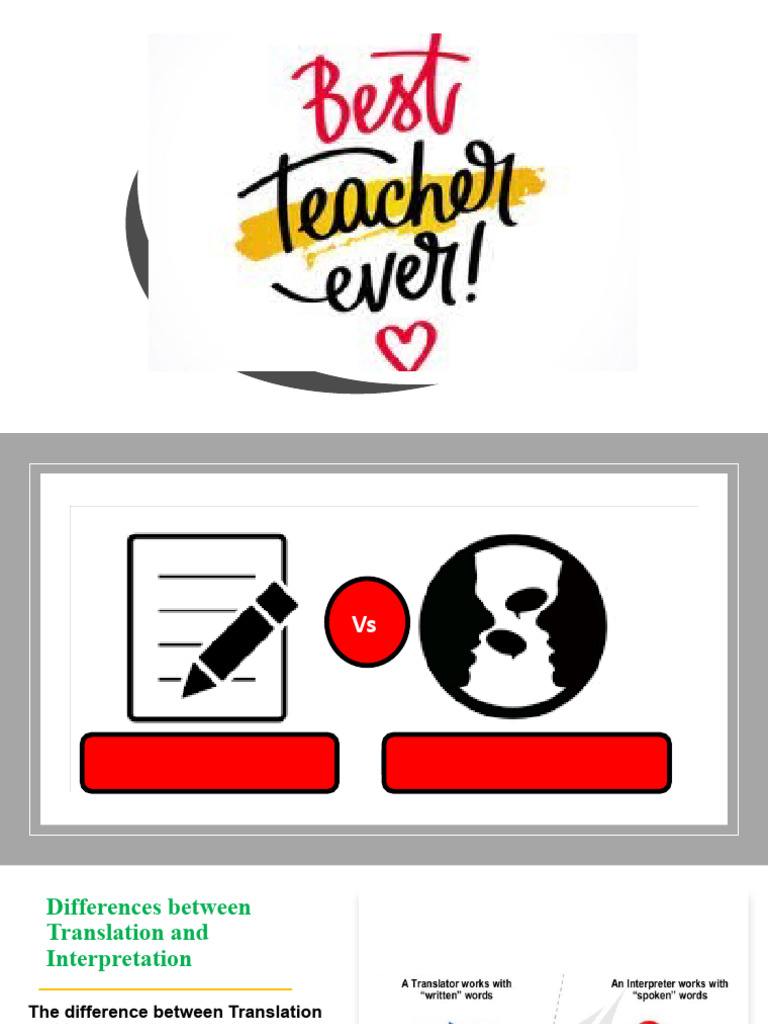 Translation vs. Interpretation Explained | PDF | Language ...