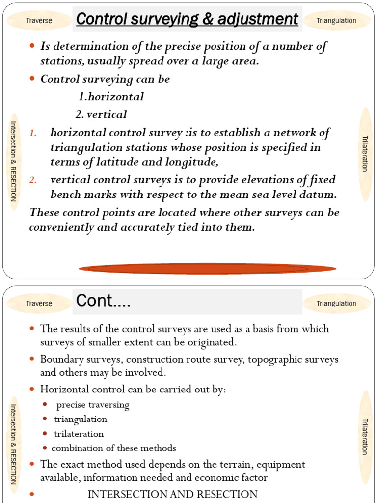 Control Surveying Techniques Overview | PDF | Surveying | Angle