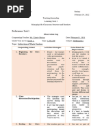 Teaching Internship LEARNING TASK 7 | PDF | Rubric (Academic) | Learning