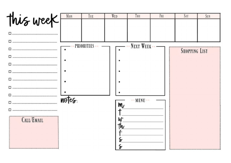 WEEK Planer | PDF