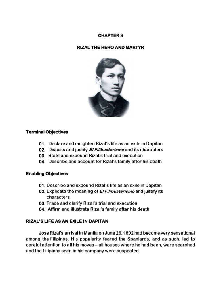 Rizal Book Chapter 3 | PDF