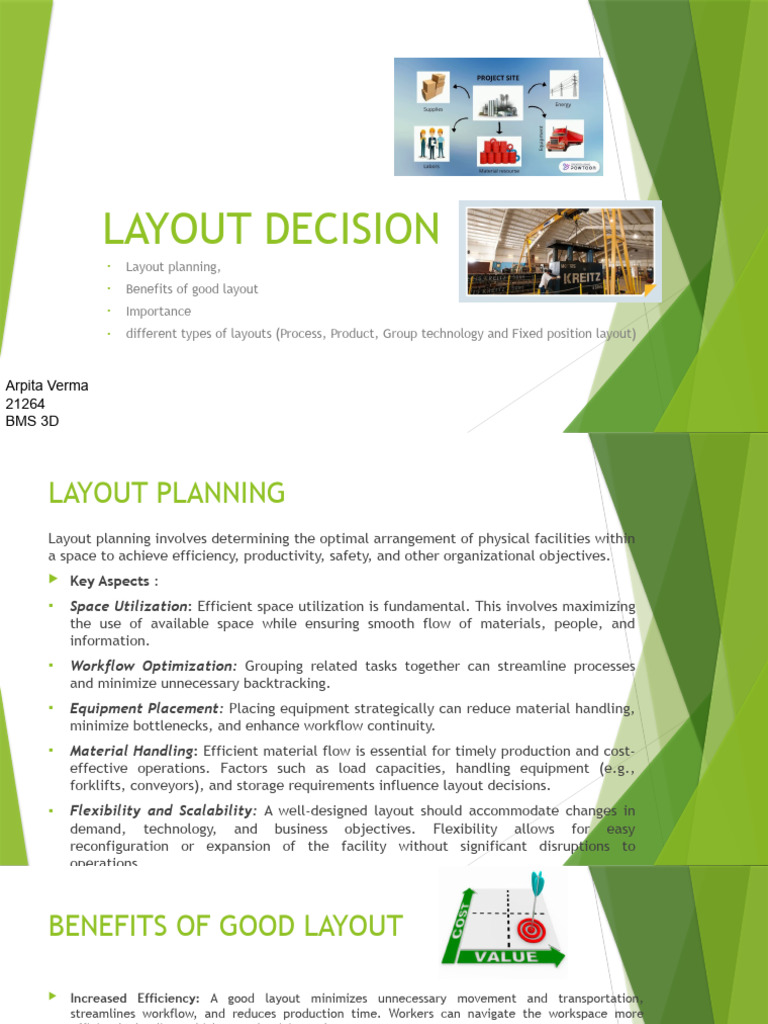 LAYOUT DECISION Operations Management 21264 | PDF | Production And ...