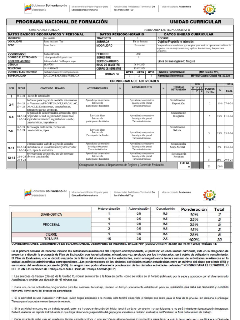 Herramientas Tecnologicas T3-S1 | PDF | Informática