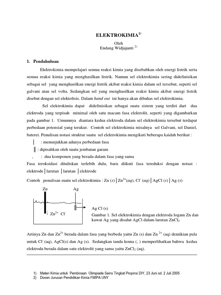Elektrokimia | PDF | Sains & Matematika