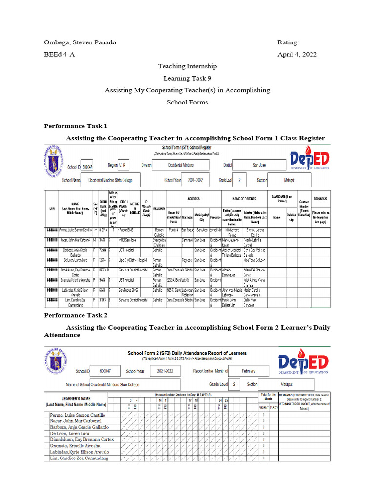 TI LEARNING TASK 9 | PDF