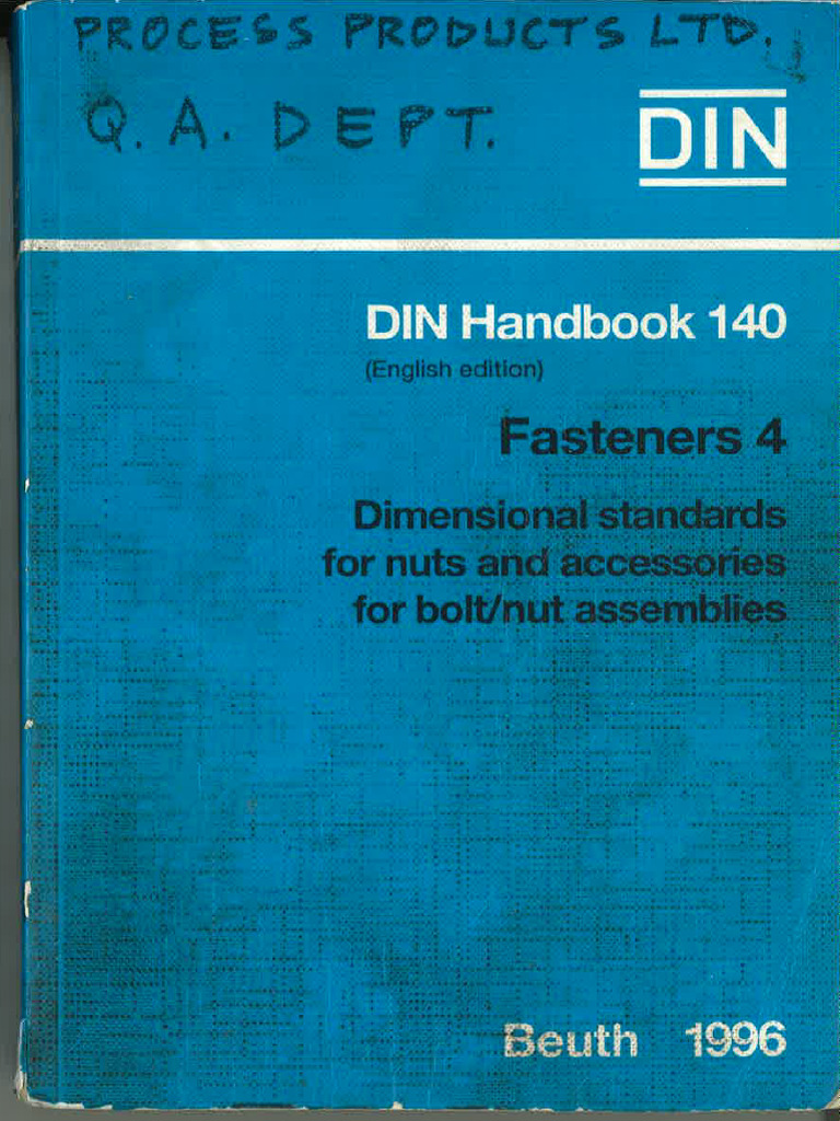 Din Handbook 140 - Cover Page - Content (Edited) | PDF