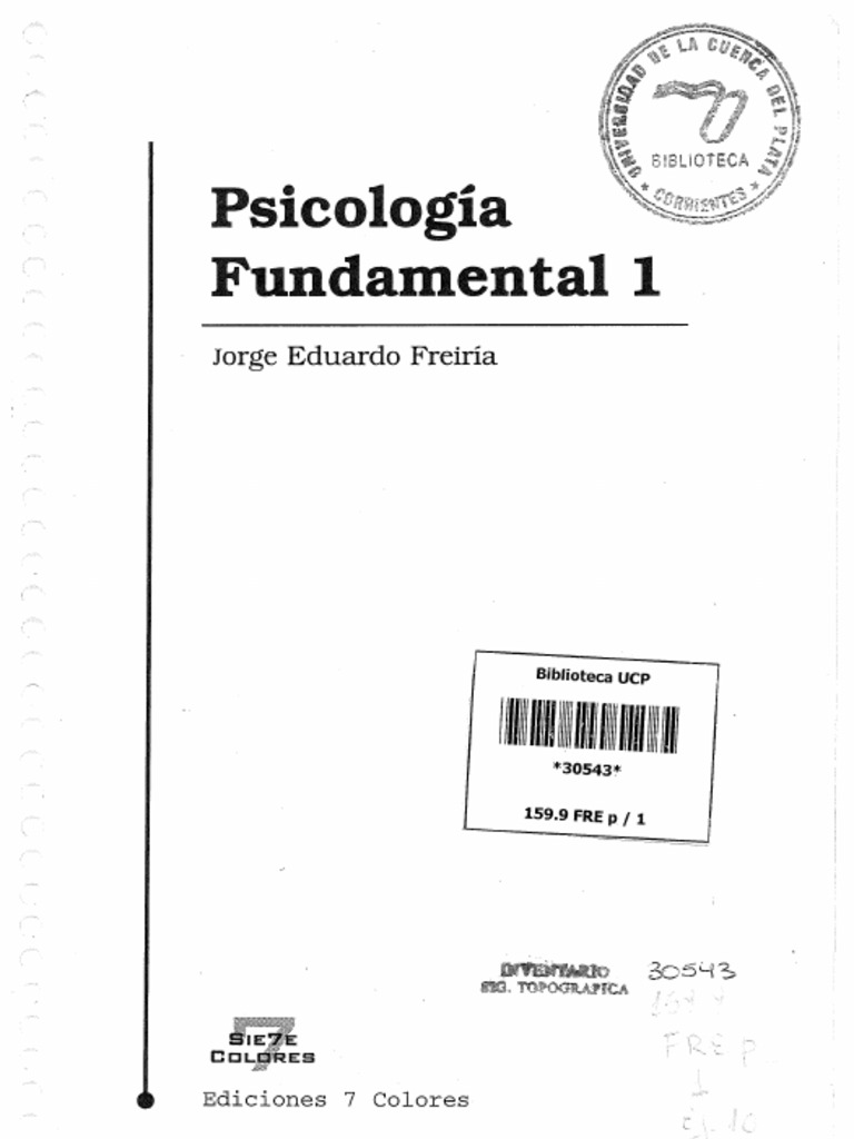 Freiría, J Psicología Fundamental Cap4,6 | PDF
