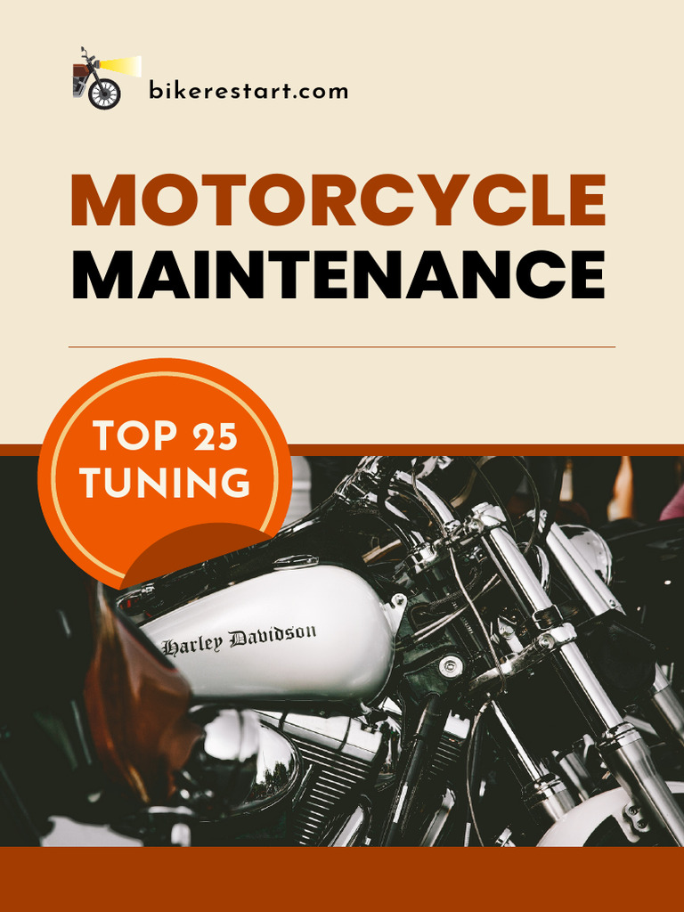 Motorcycle Maintenance Checklist Guide | PDF | Carburetor | Vehicle Parts