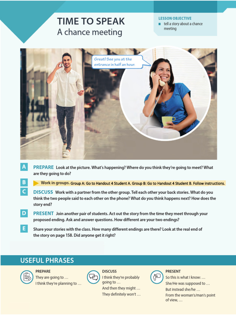 BUS 2.0 Level 4 Lesson Plan 5 Handout 4 | PDF | Lunch | Eating ...