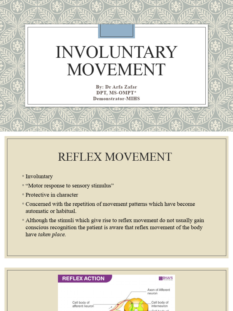 Involuntary Movement | PDF | Nervous System | Neuroscience
