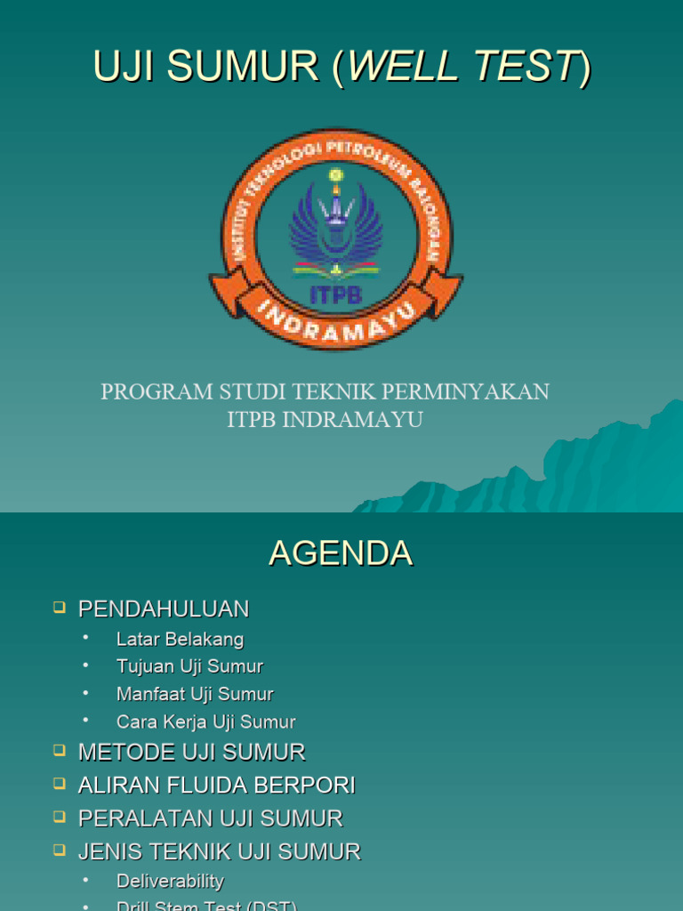 Uji Sumur Teknik Perminyakan | PDF | Griya & Taman | Sains & Matematika
