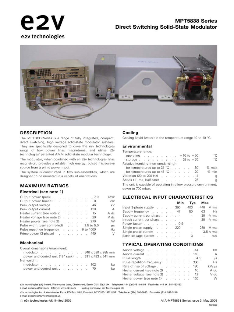 MODULATOR | PDF | High Voltage | Switch