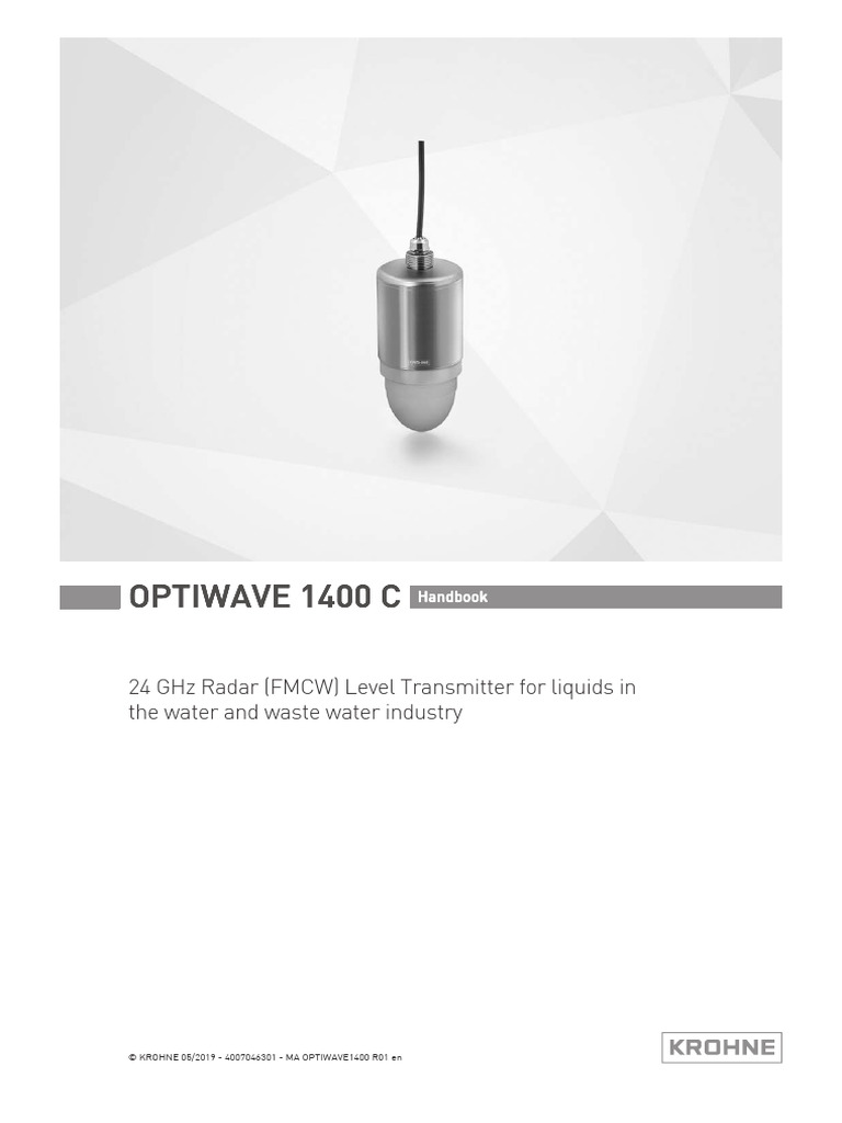 Optiwave1400 Manual | PDF | Radio | Electromagnetic Interference