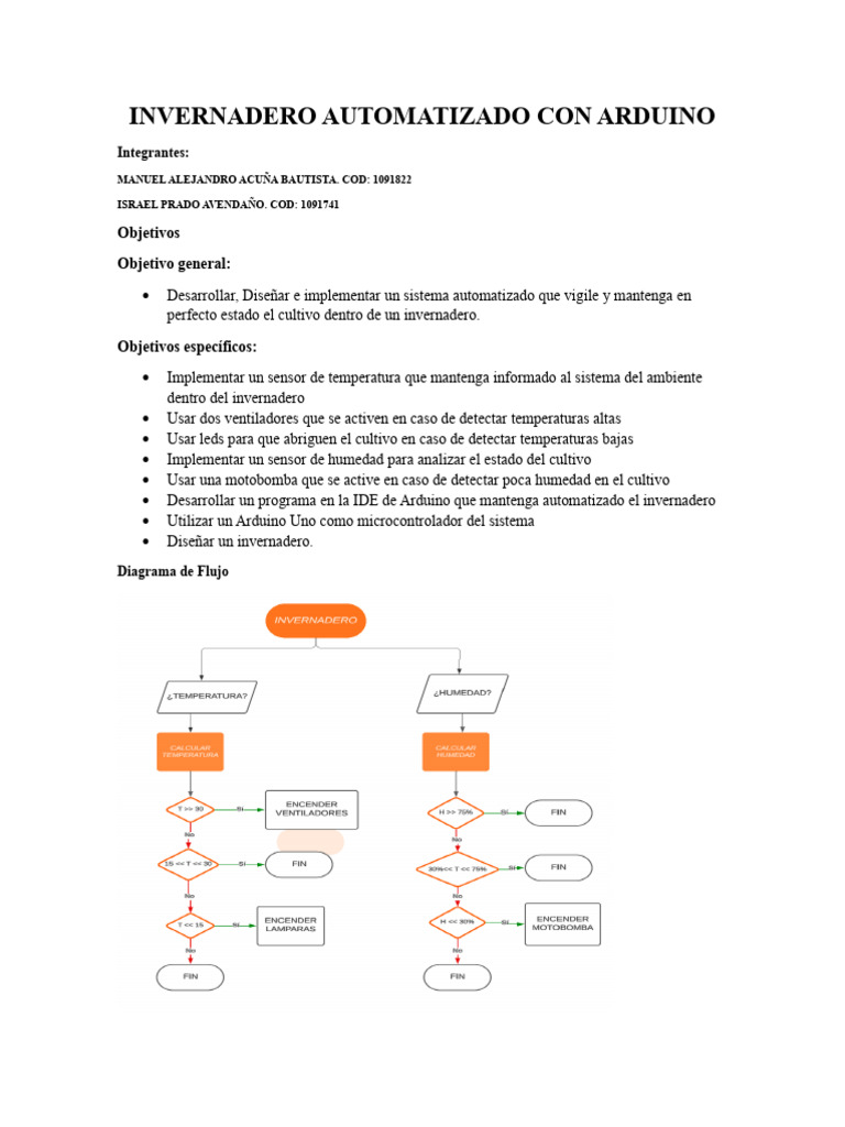 Invernadero Automatizado Con Arduino | PDF | Hogar y jardín ...