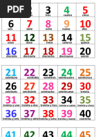 Loteria de Numeros Del 1 Al 20-1 | PDF | Deportes | Ocio