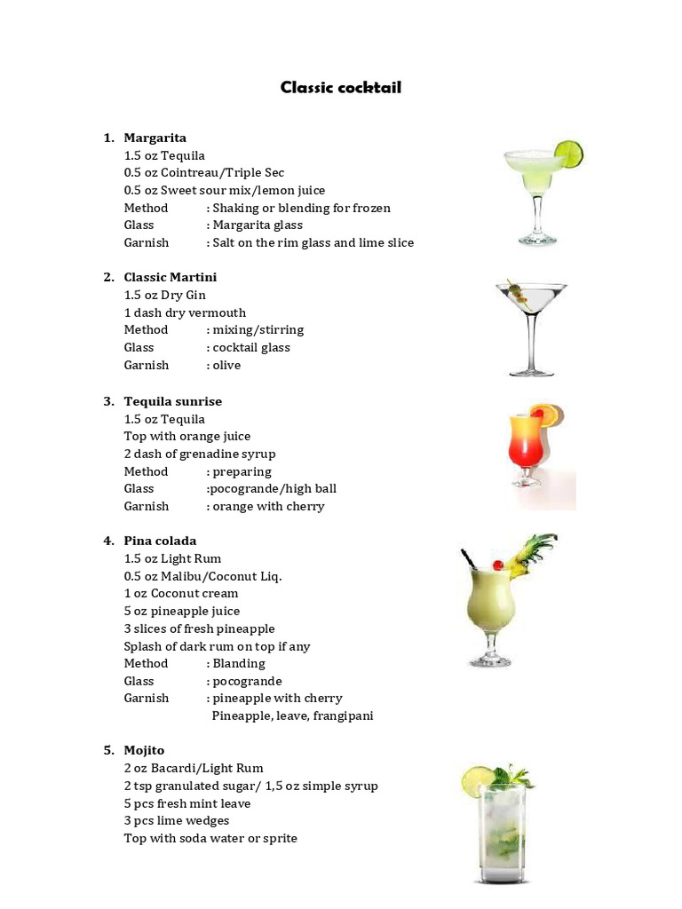 International Cocktail | Download Free PDF | Drink | Mixed Drinks