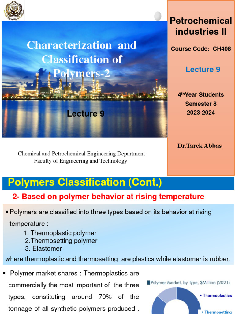Lecture 9 polymers characterization -2 | Download Free PDF | Polymers | Cross Link
