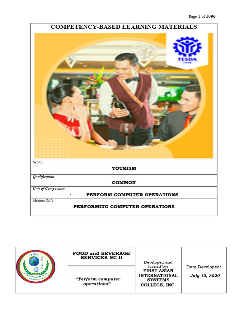 Common 3perform-Computer-Operations | PDF | Printer (Computing) | Computer Monitor