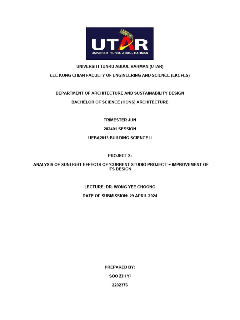 Building Science Assignment 2 - Soo Zhi Yi | PDF | Sunset | Azimuth