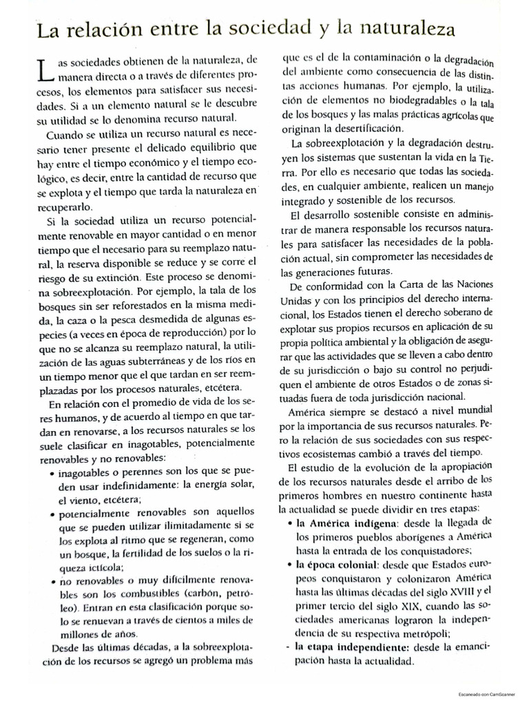 Relaci-N Hombre-Medio A Lo Largo Del Tiempo | PDF