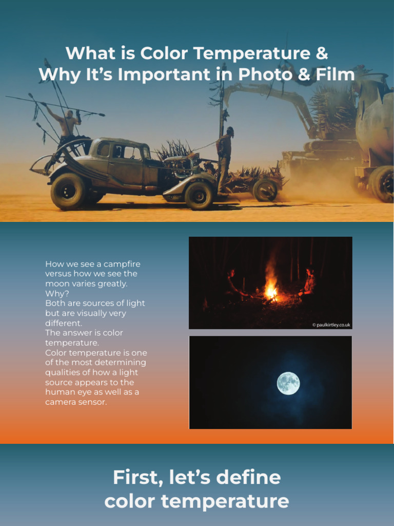 Color Temperature & White Balance | PDF | Color | Optics