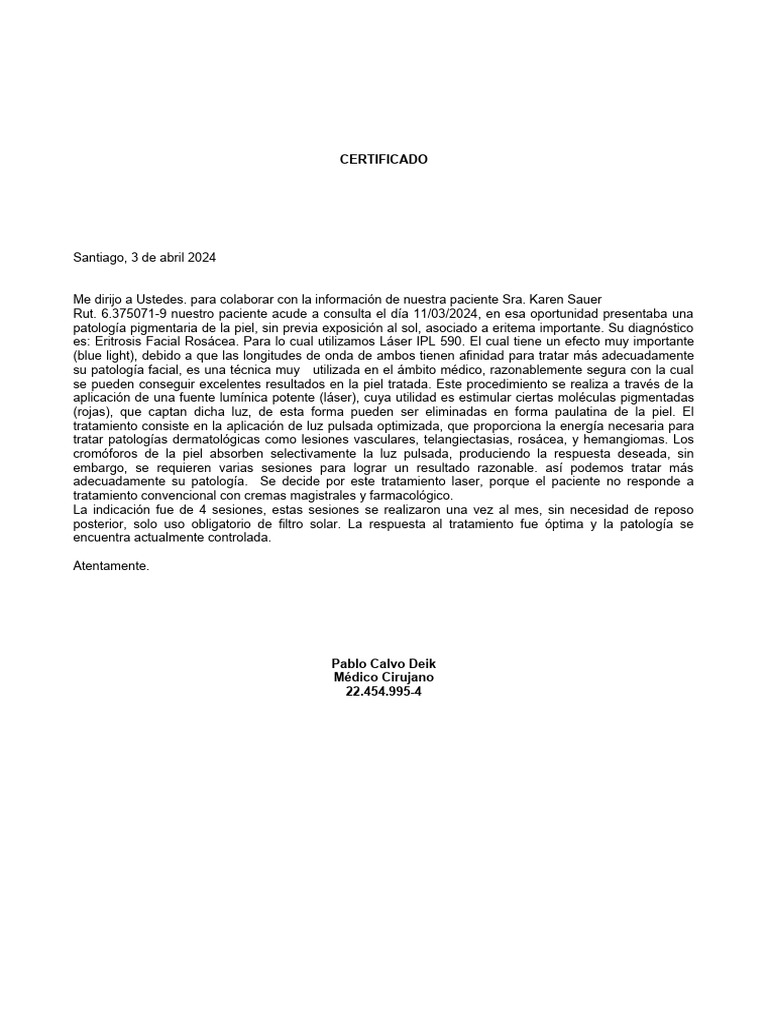 Eritrosis Facial | PDF