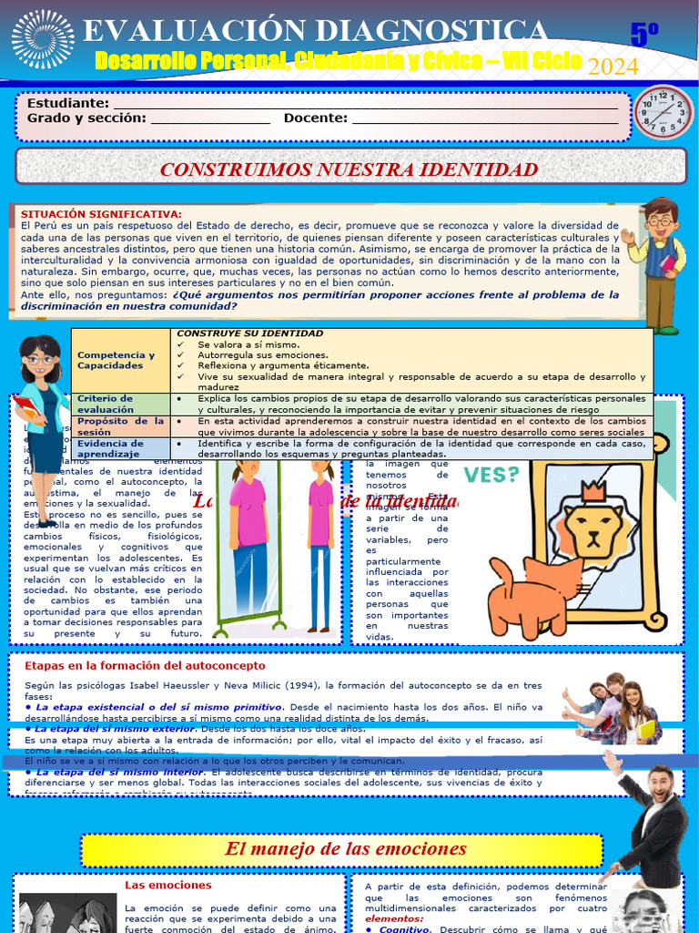Evaluacion Diagnostica Dpcc 5 2024 Pdf Sociedad Relativismo 5445