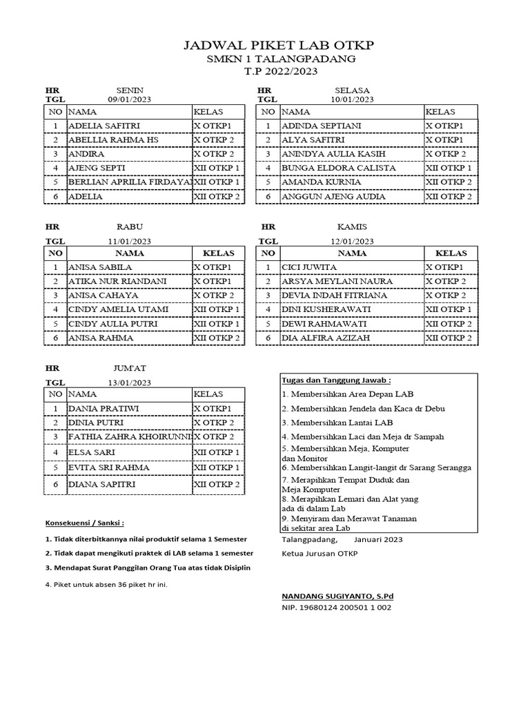 Mingu Ke Dua Januari 2023-MPLB | PDF