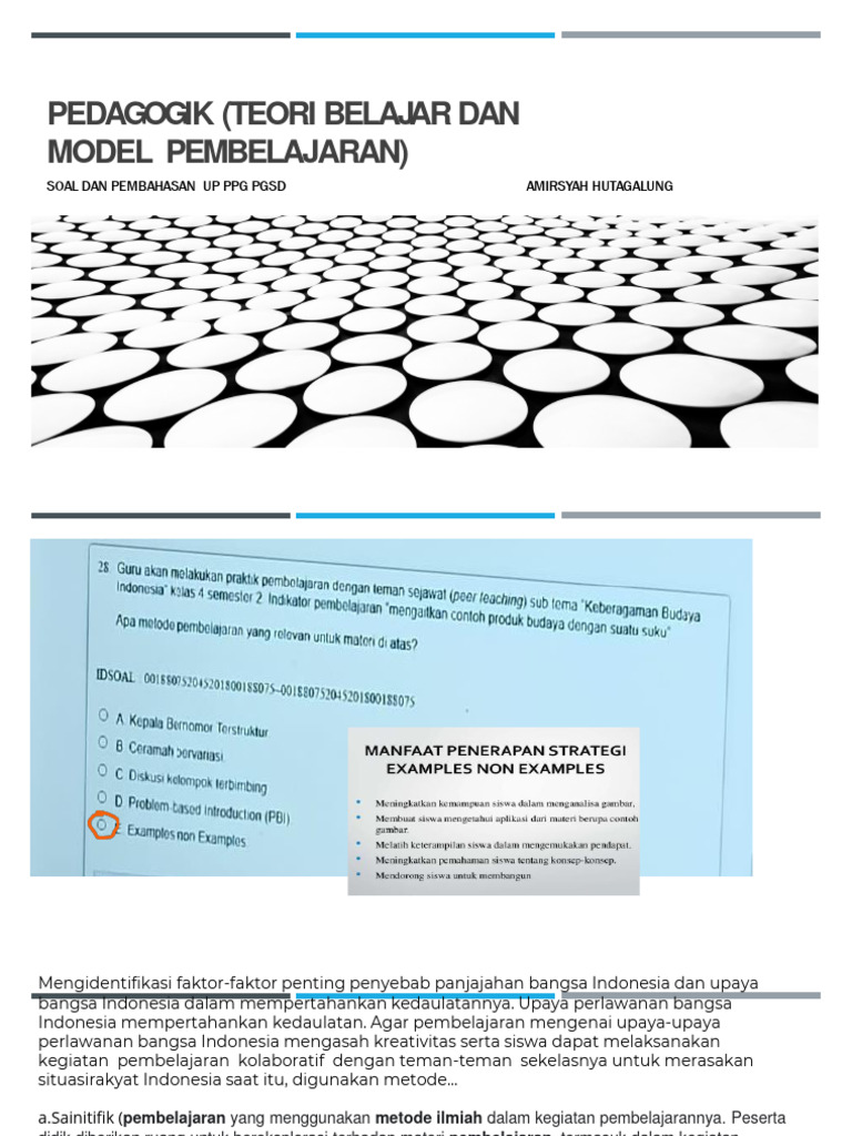 Pedagogik (Teori Belajar Dan Model Pembelajaran) | PDF Pedagogik (Teori Belajar Dan Model Pembelajaran) | PDF