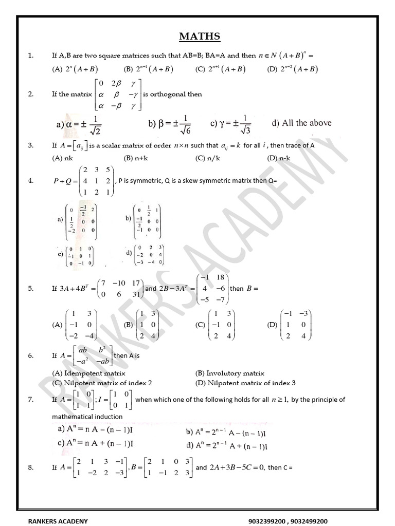 MATHS 24.03.2024 | PDF | Atomic Orbital | Electronvolt