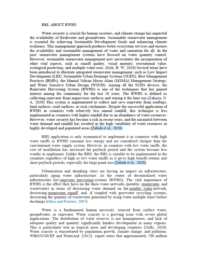 RWHS and Water Pump | PDF | Water | Groundwater