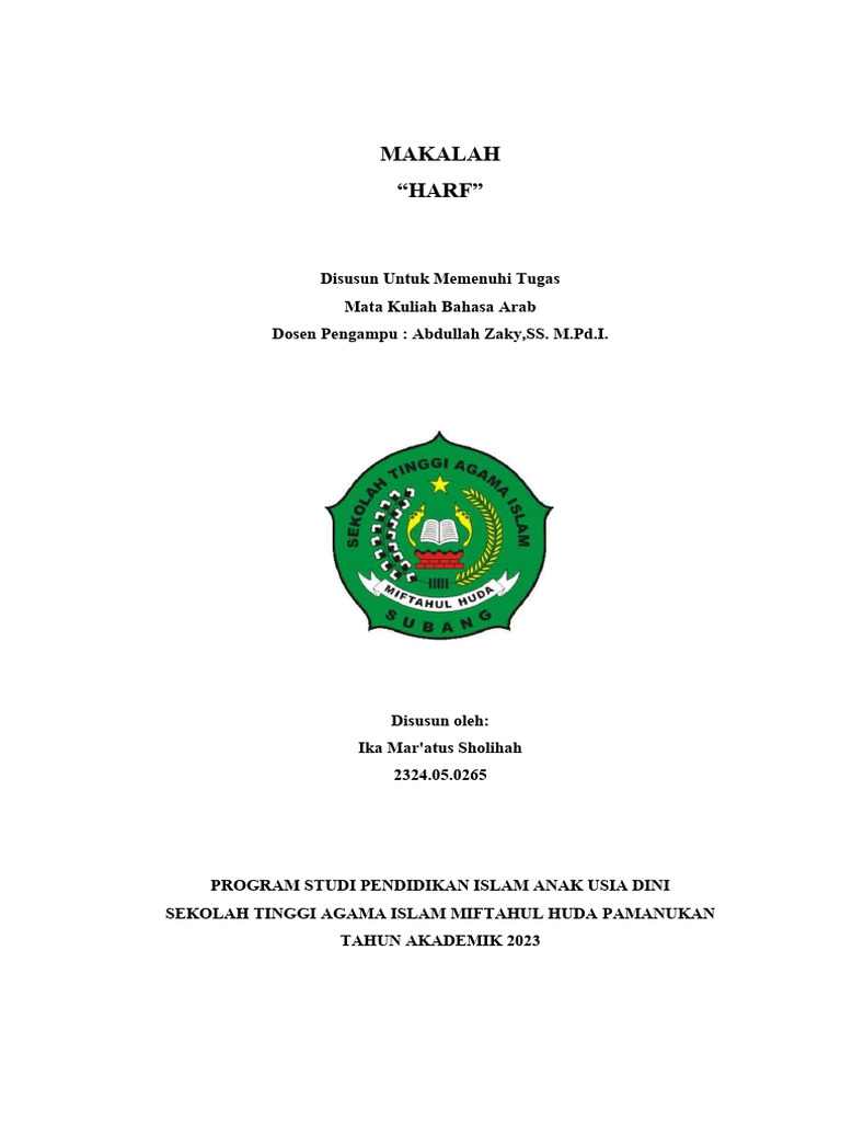 Makalah Bhs. Arab | PDF