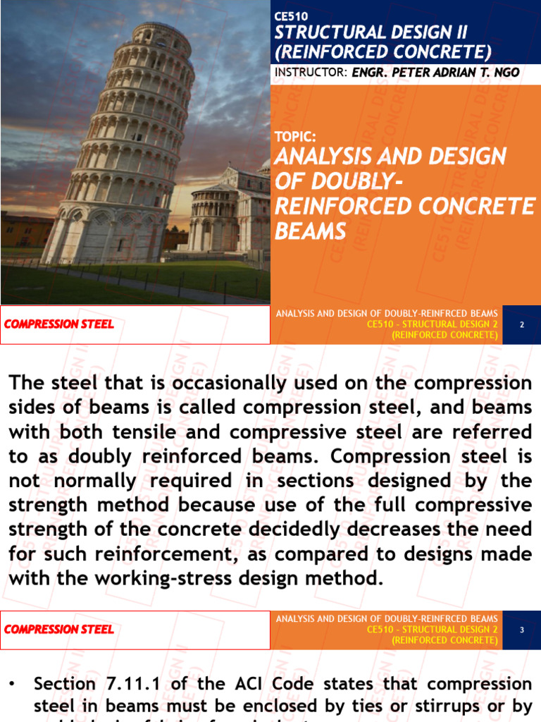 doubly reinforced beams | PDF | Beam (Structure) | Deformation (Engineering)