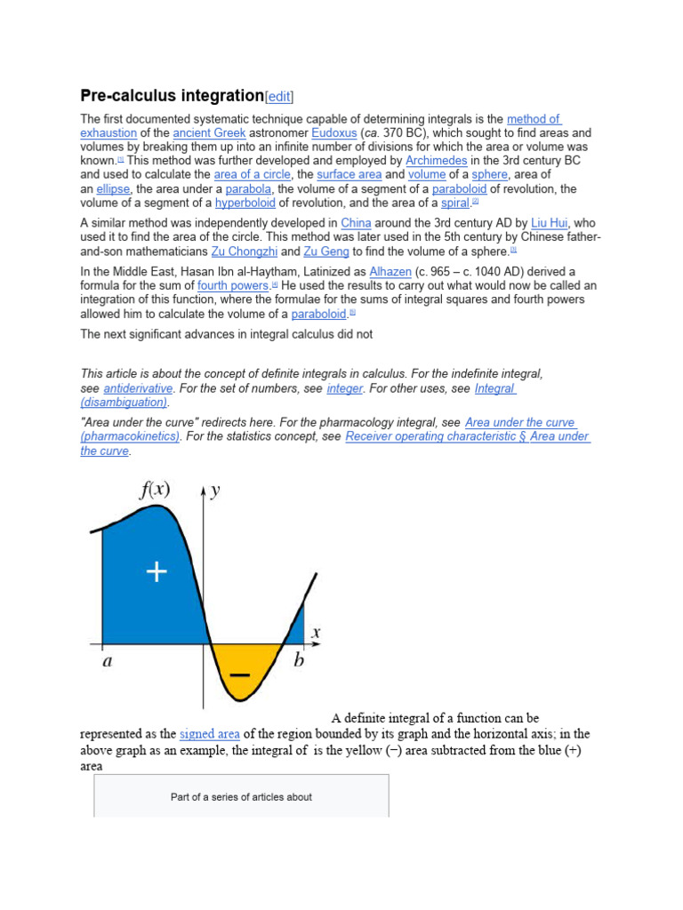 Integration Nacional Part II | PDF | Integral | Calculus
