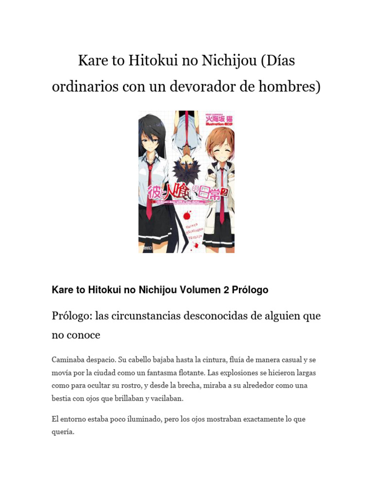 Kare To Hitokui No Nichijou Volumen 2 | PDF | Verdad | Justicia