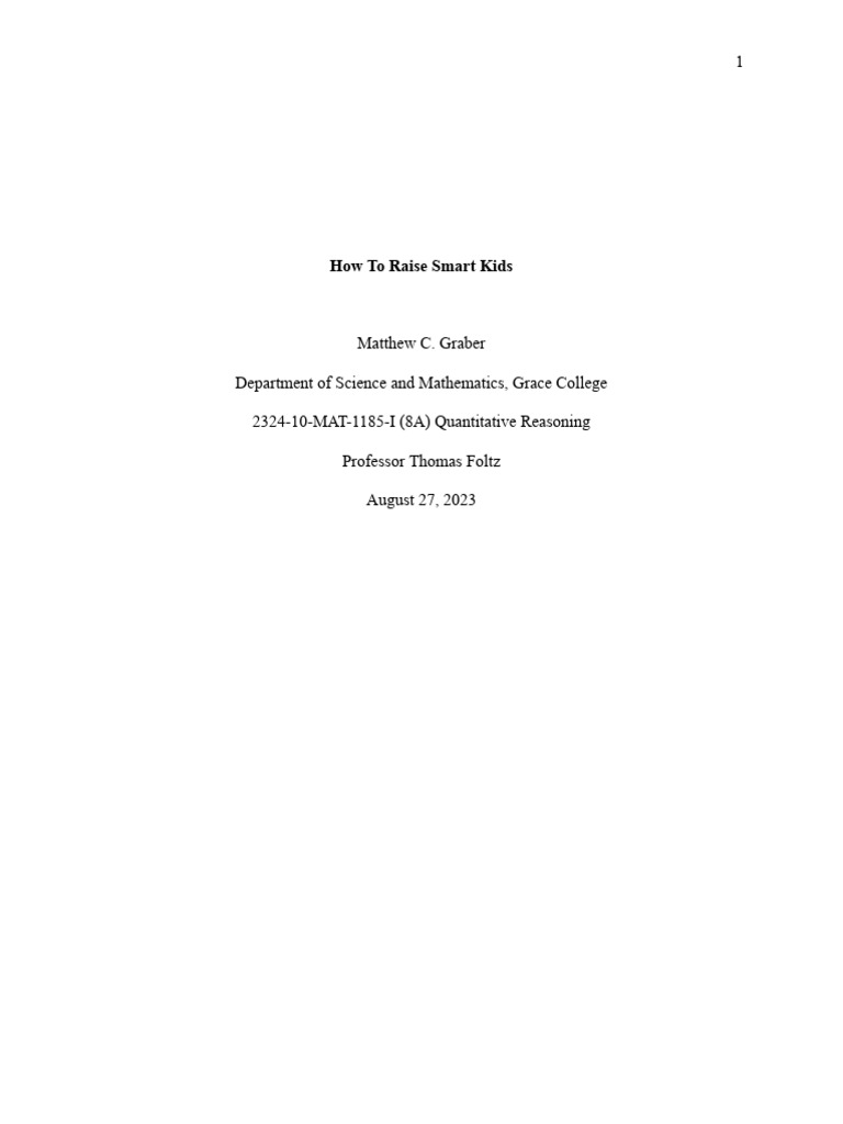 Secrets to Raising Smart Kids | PDF | Mindset | Intelligence