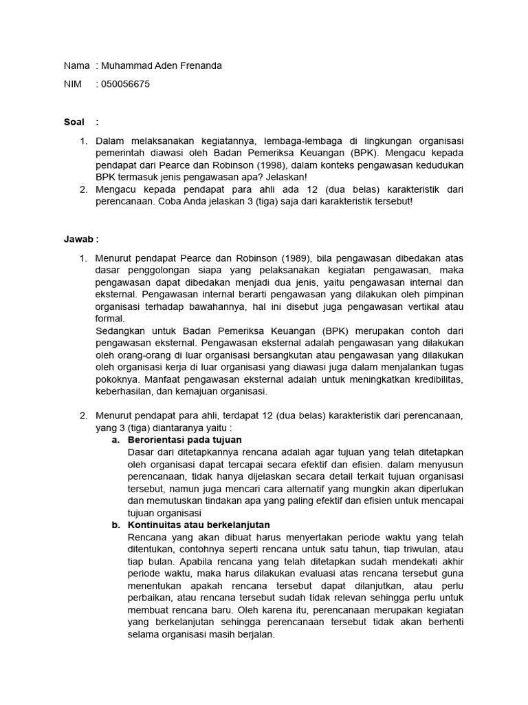 Tugas 3 (Pengantar Ilmu Administrasi) | PDF