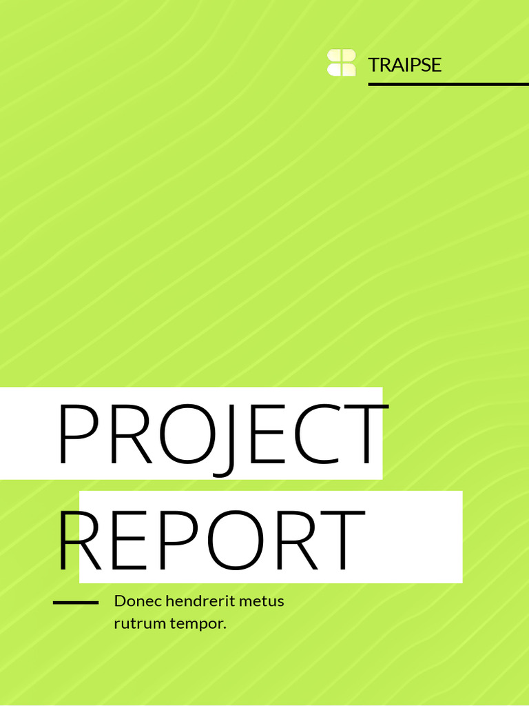 Interactive Digital Project Report Template | PDF