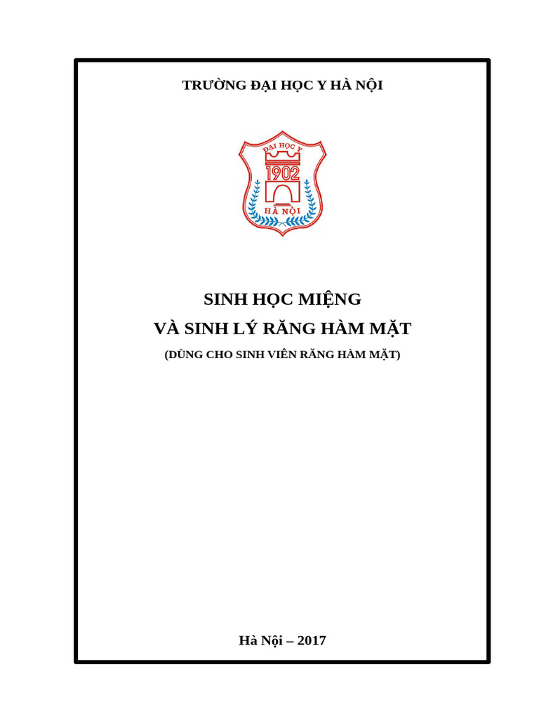 Sinh Học Miệng Sinh Lý RHM hpmu | PDF