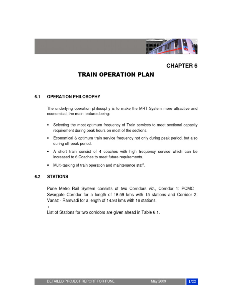 Train Operation Plan | PDF | Train | Rapid Transit
