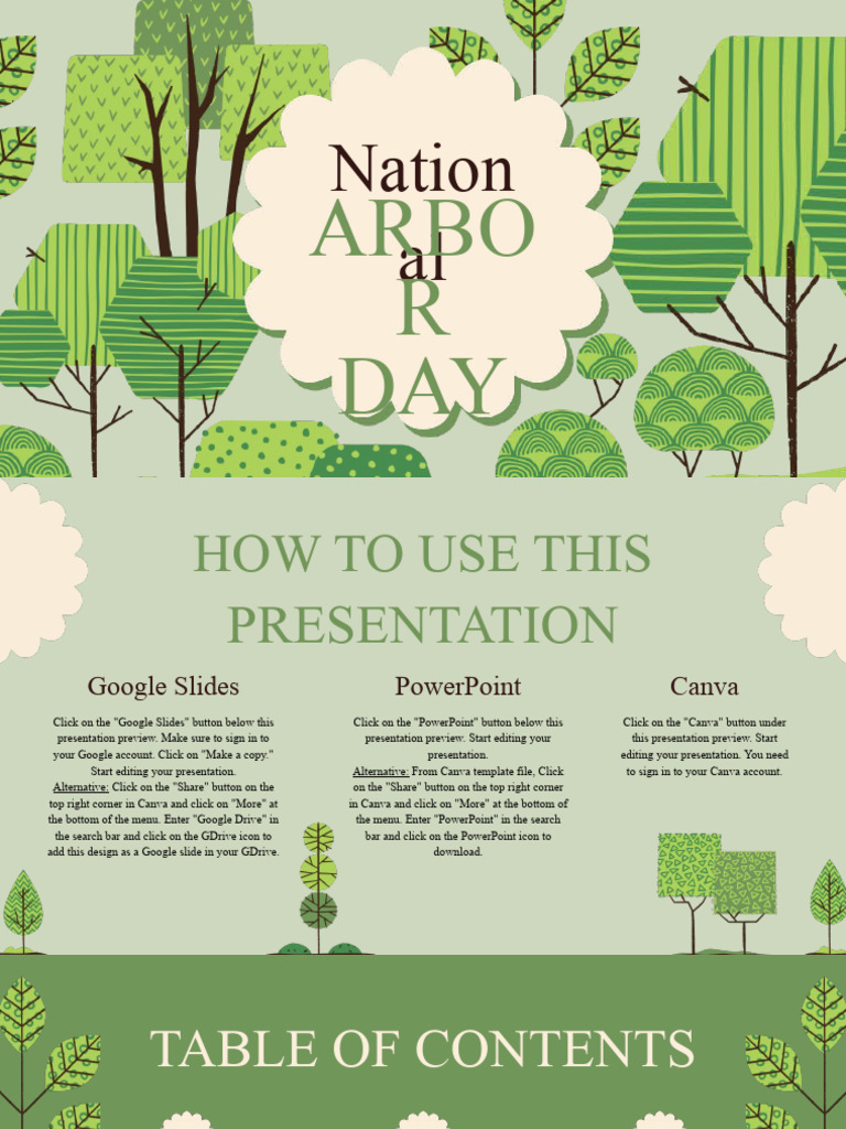 Arbor Day Presentation Guide | PDF | Natural Environment