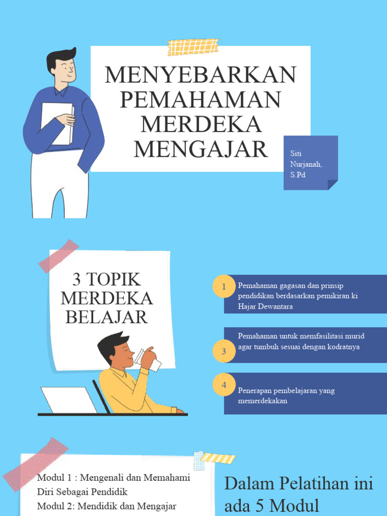 Menyebarkan Pemahaman Merdeka Mengajar | PDF | Karier & Perkembangan ...