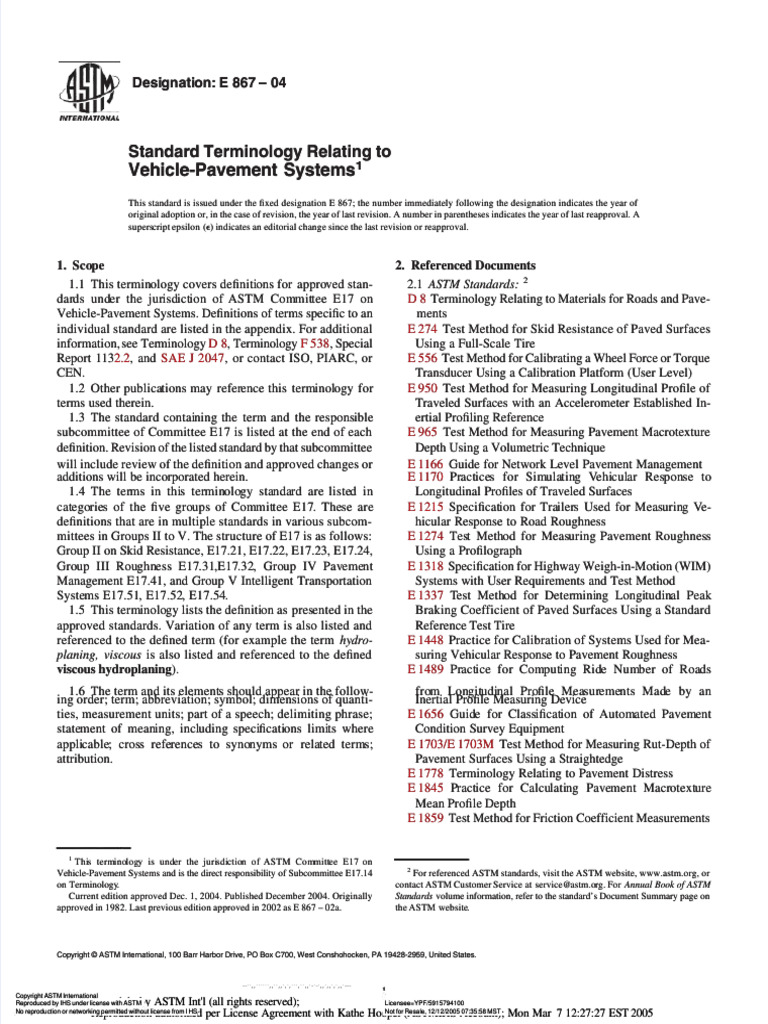 Astm e 867 - 04 (En) | PDF