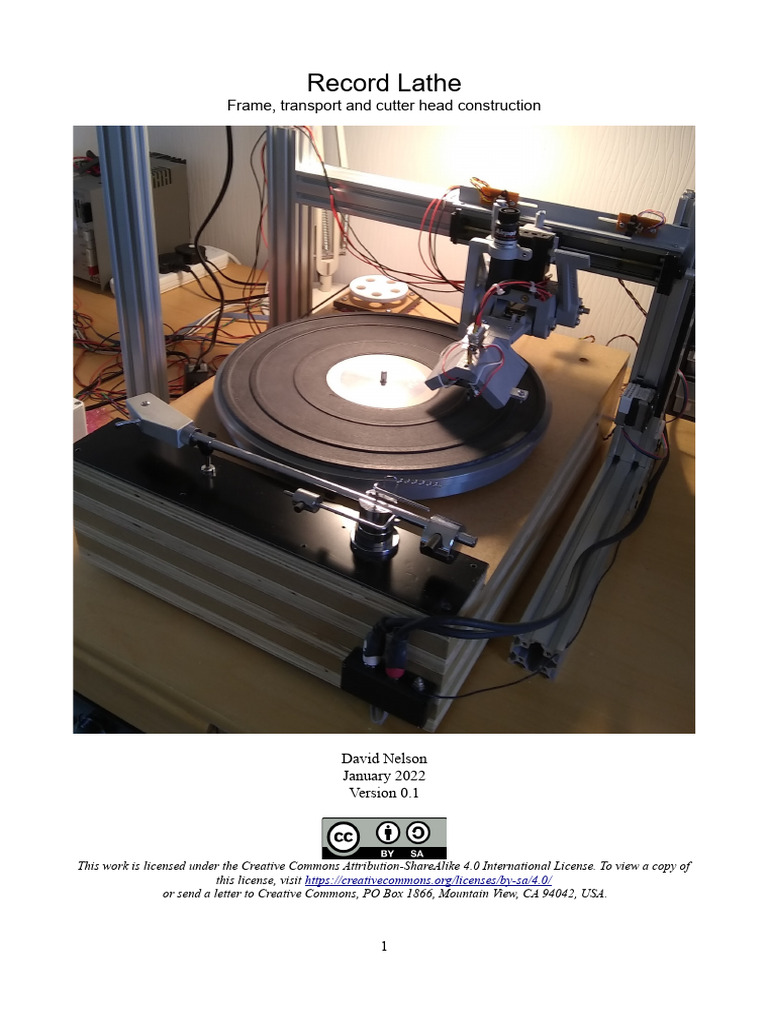 Building a Homemade Record Lathe | PDF | Screw | Electrical Connector