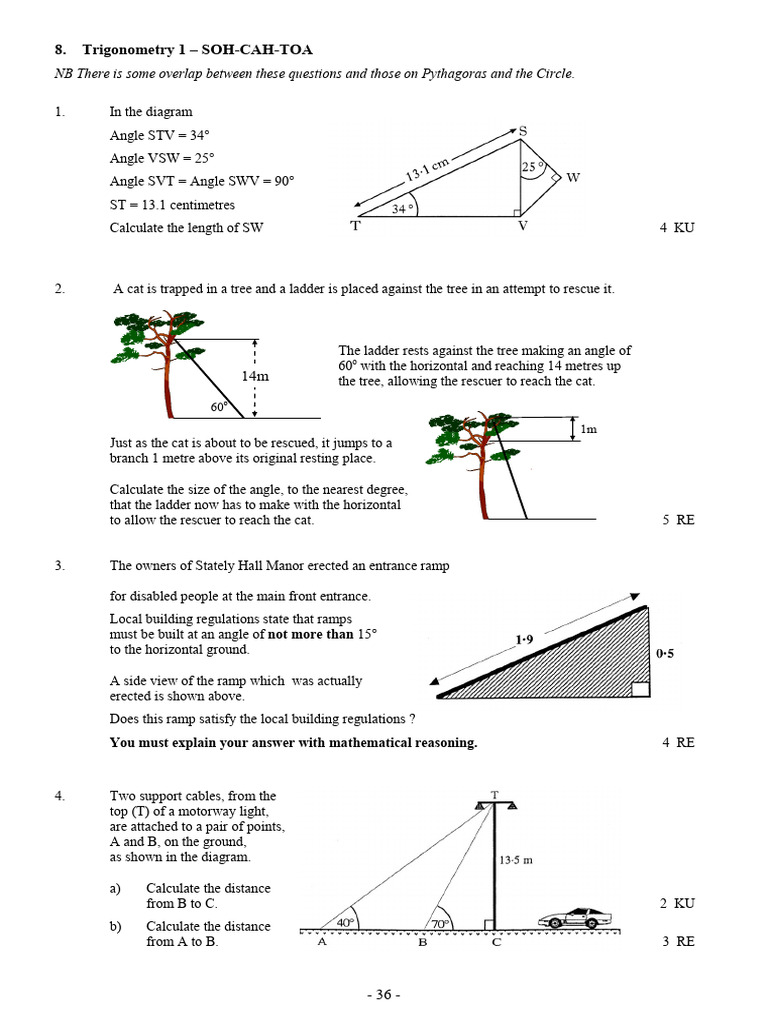 Challenging Questions Trigonometry | PDF | Triangle | Circle