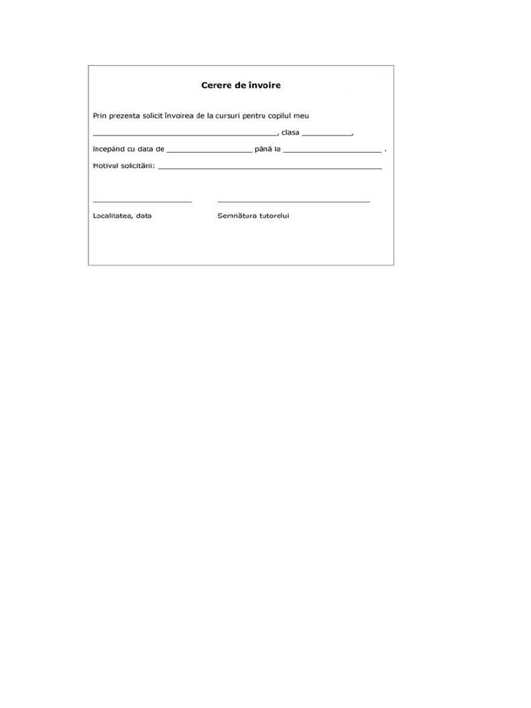 Cerere Invoire | PDF