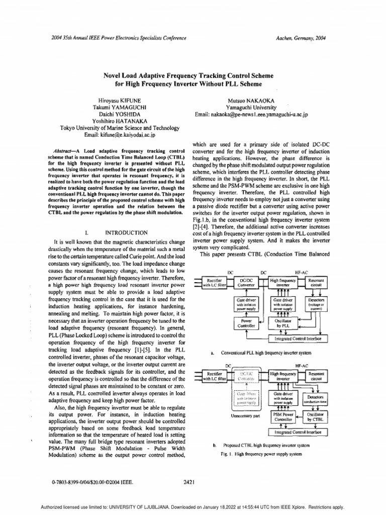 Kifune Idr. - 2004 - Novel Load Adaptive Frequency Tracking Control SCH ...