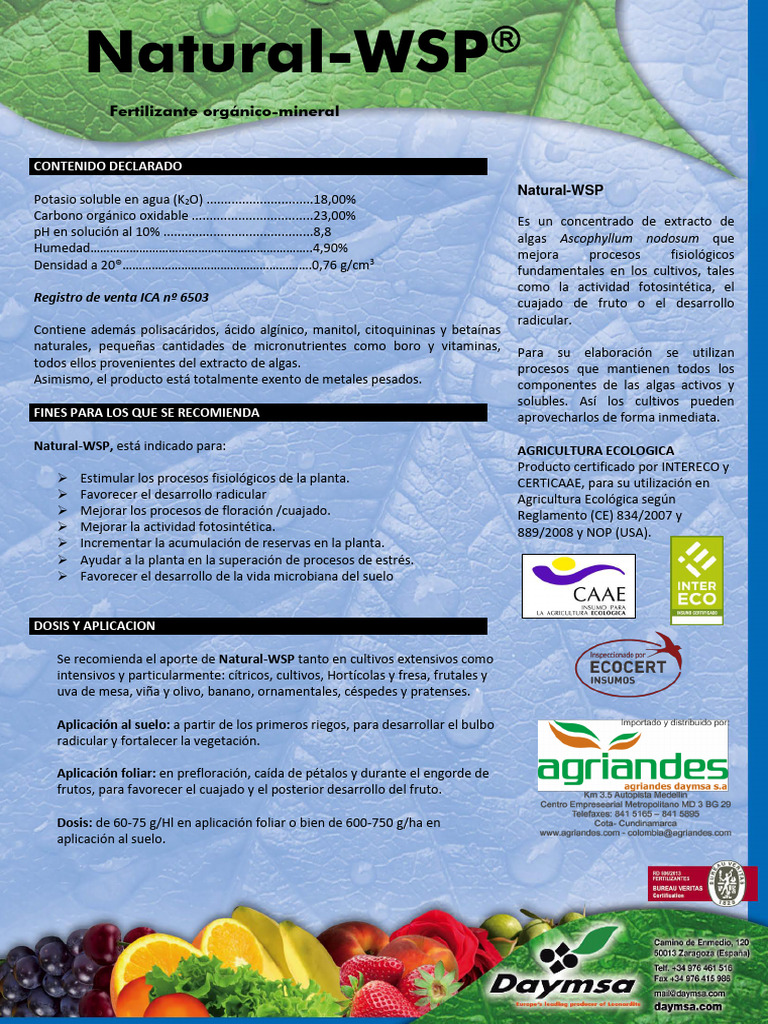 F.T. Natural-Wsp | PDF | Botánica