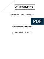Grade 12 Euclidean Geometry Notes | PDF | Circle | Perpendicular