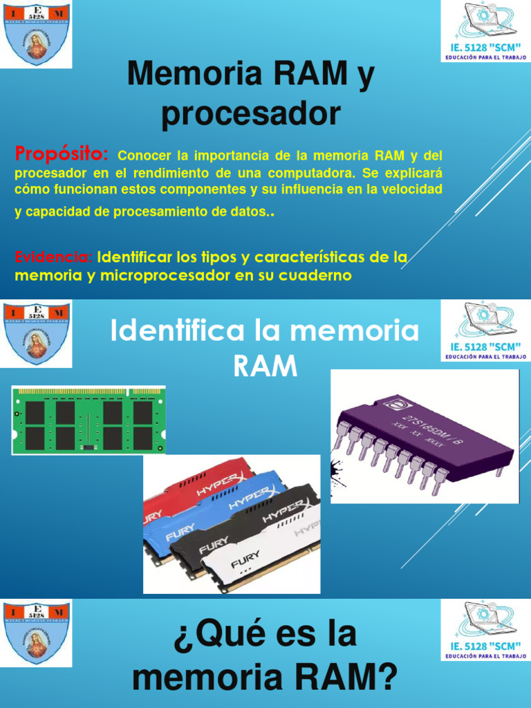 Sesión 03 - 3ero - Memoria y Procesador | PDF | Almacenamiento de datos ...